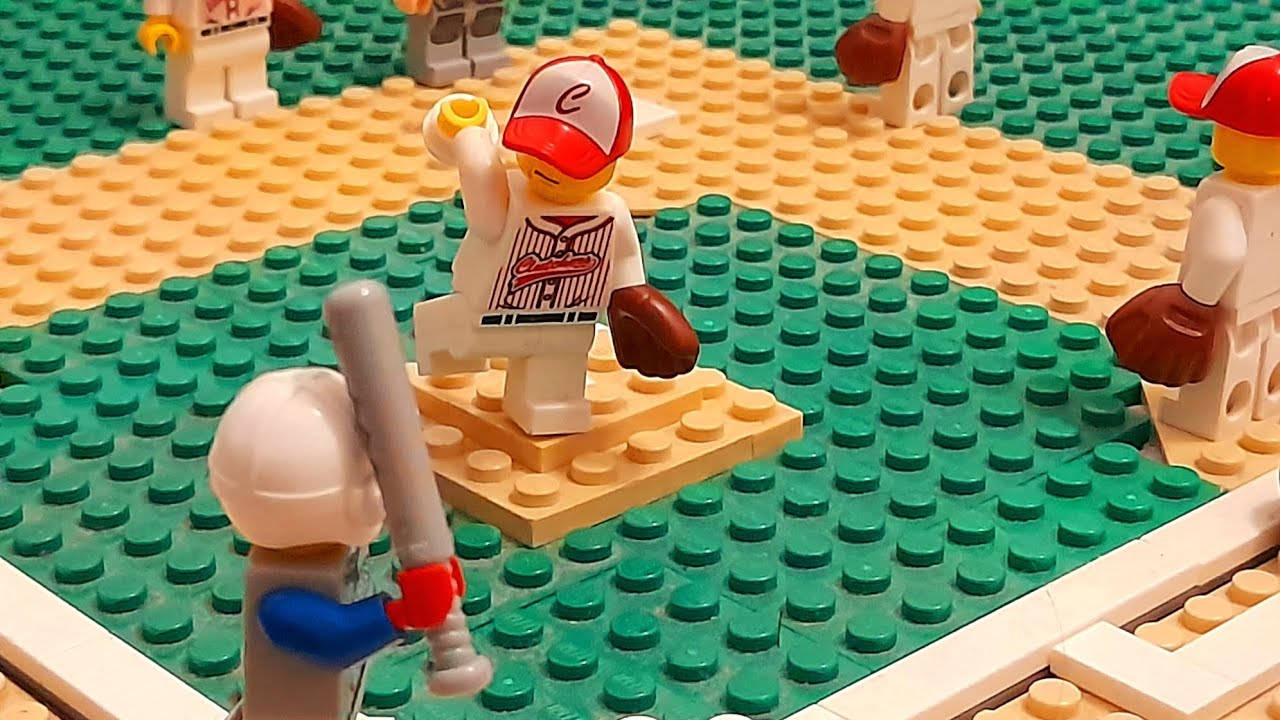 LEGO Baseball Home Run | LEGO Baseball Stop Motion - YouTube