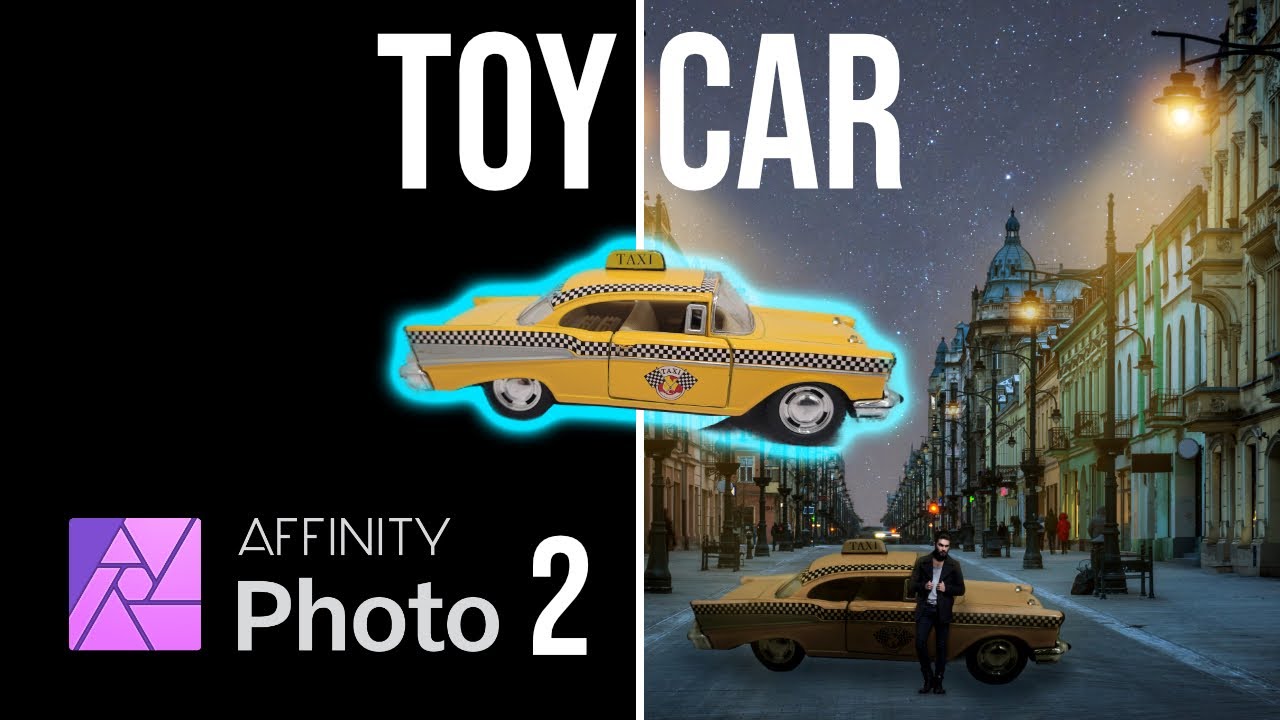Editing with a toy car using Affinity Photo 2 - YouTube