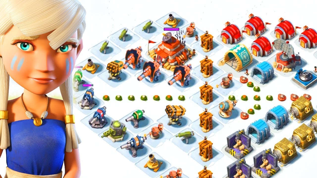 MAX LEVEL Boom Beach Player vs Low Level - YouTube