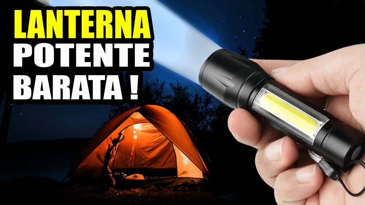 🙈🔥 LANTERNA TATICA USB BOA E BARATA - MINI LANTERNA TATICA USB RECARREGAVEL / UNBOXING 🔥🙉 - YouTube