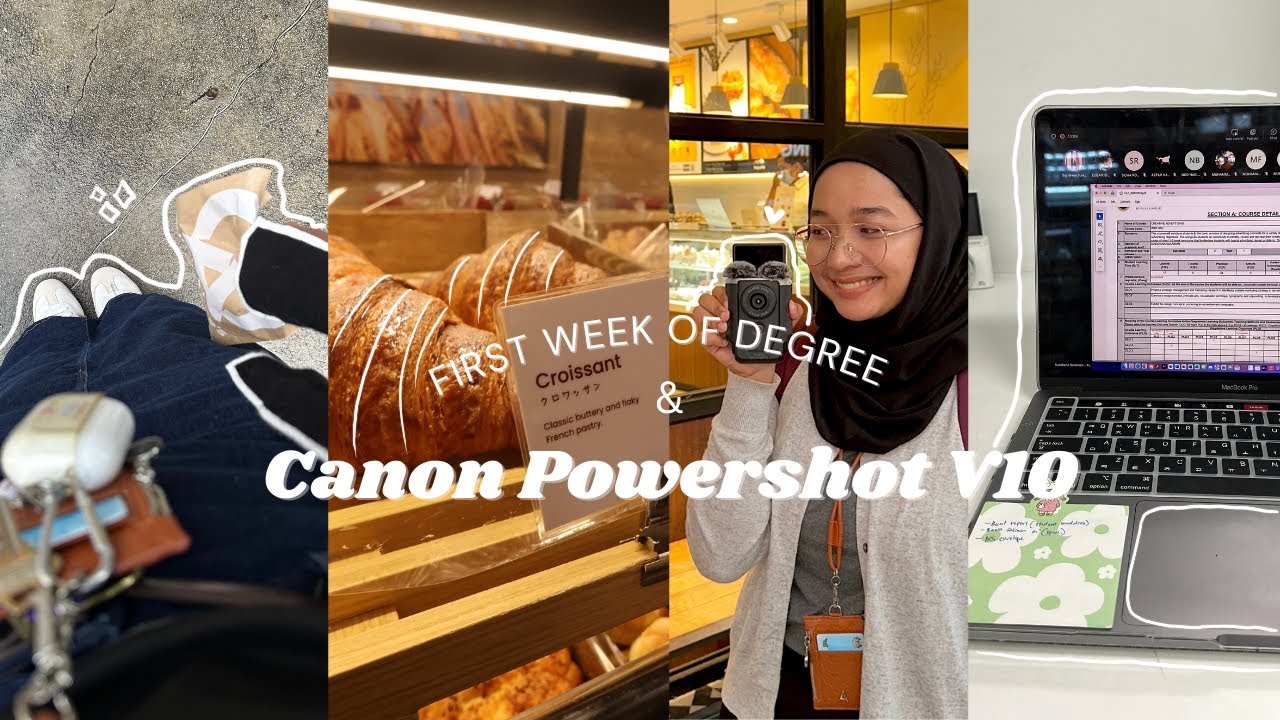 first week as a degree student, 📦new vlogging camera unboxing + quick ...