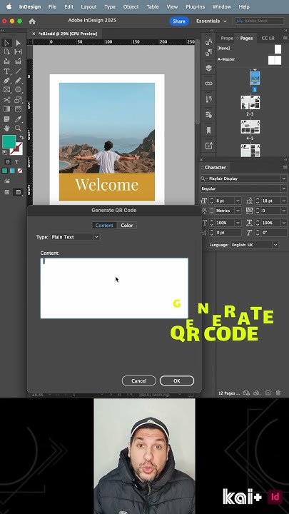 إزاي تعمل QR Code في إن ديزاين بسهولة وسرعة ! | Generate a QR Code in InDesign – Easy & Fast ...
