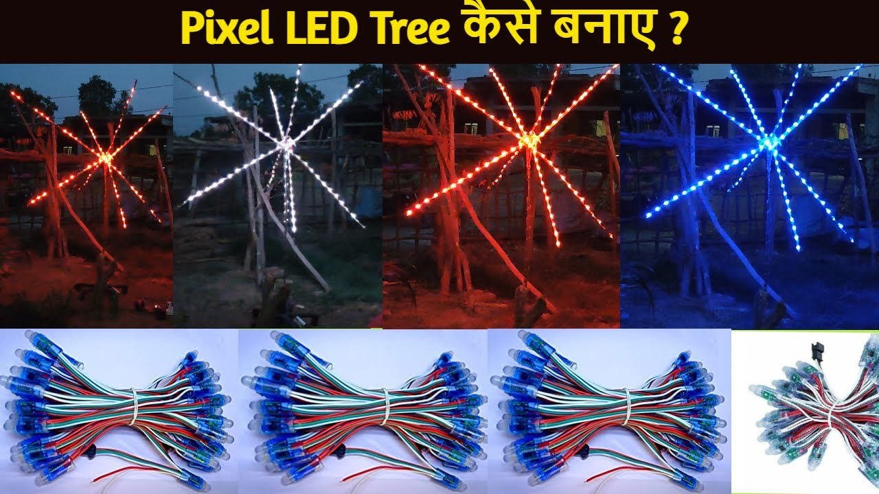 Pixel LED fireworks with Sound | how to make cracker tree - YouTube