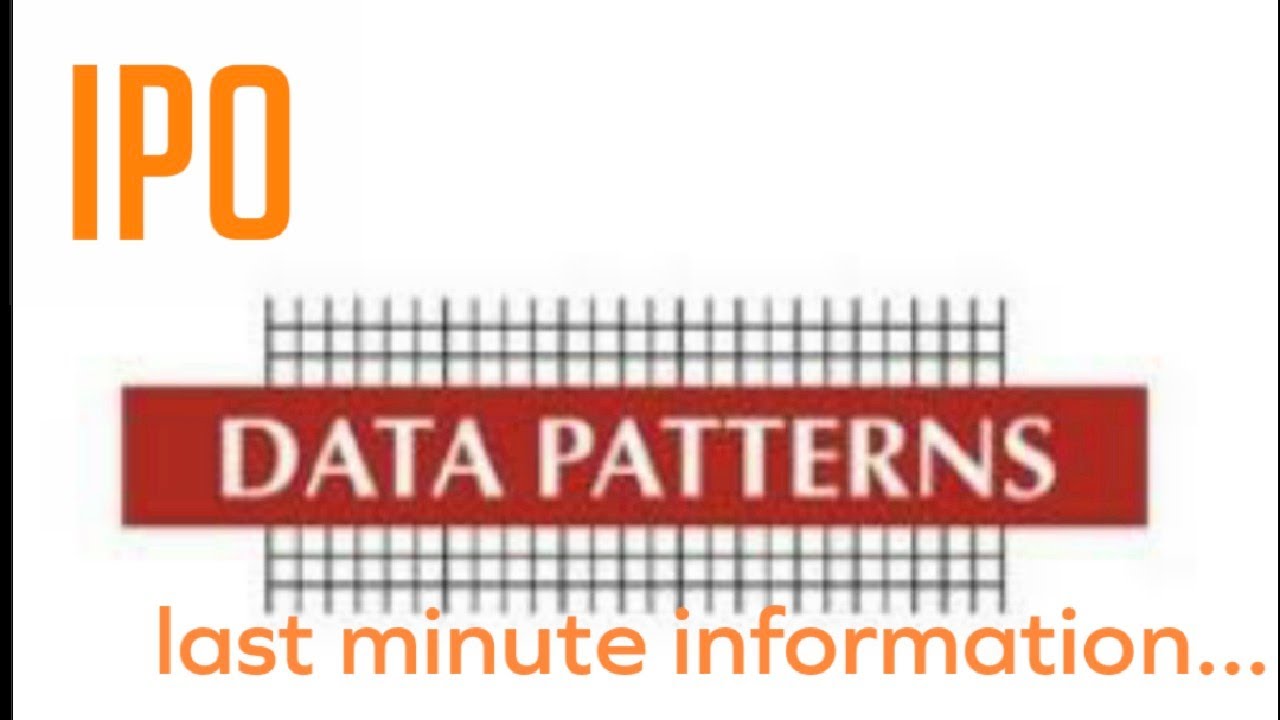 Data Patterns Limited IPO - YouTube