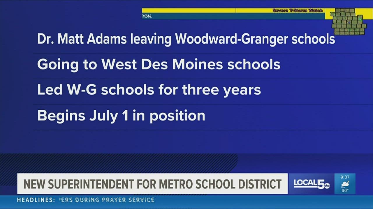 Woodward-Granger schools superintendent resigns, announces he's heading ...