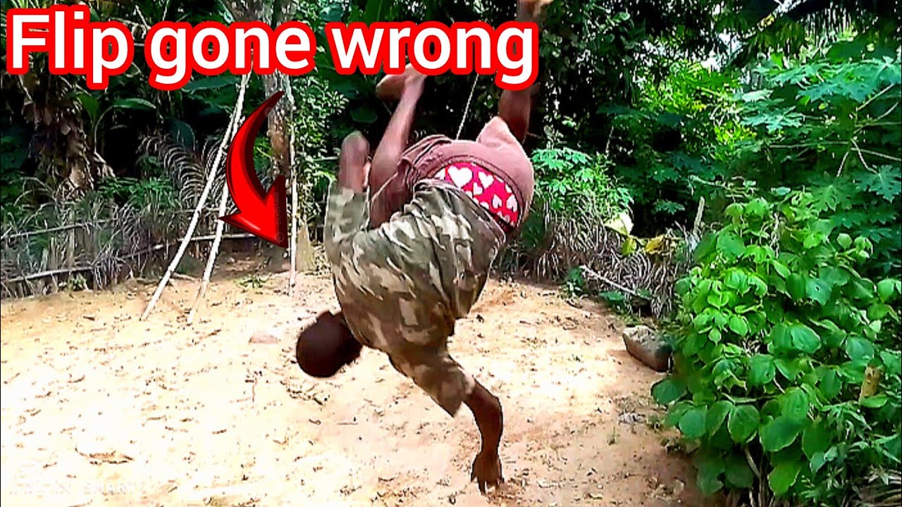 Side flip gone wrong😂 - YouTube