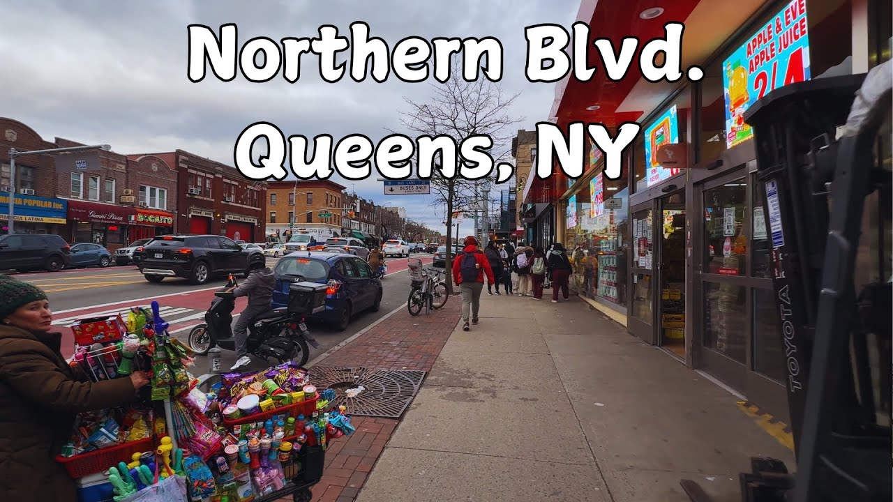 Strolling In Northern Blvd Queens NY 4k Walking Tour - YouTube