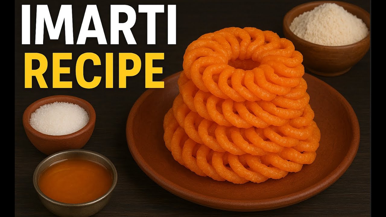 Emarti (Imarti) Recipe at Home | Crispy, Juicy & Halwai-Style Indian ...