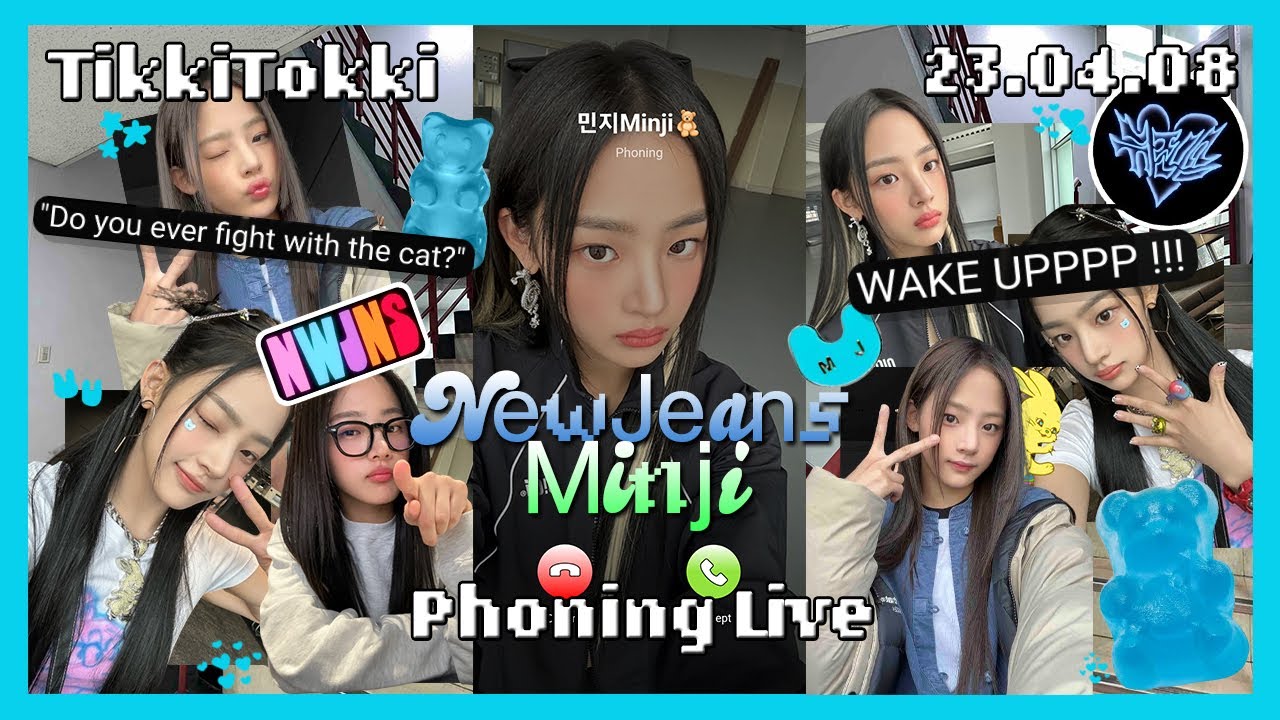 (ENG SUB+) NewJeans Phoning Live 23.04.08 - Minji's Longest Live Yet ...