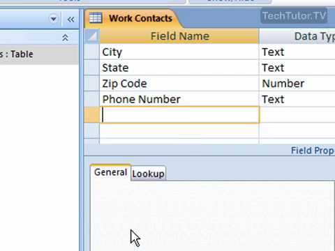 Delete a Field in Access 2007 - YouTube