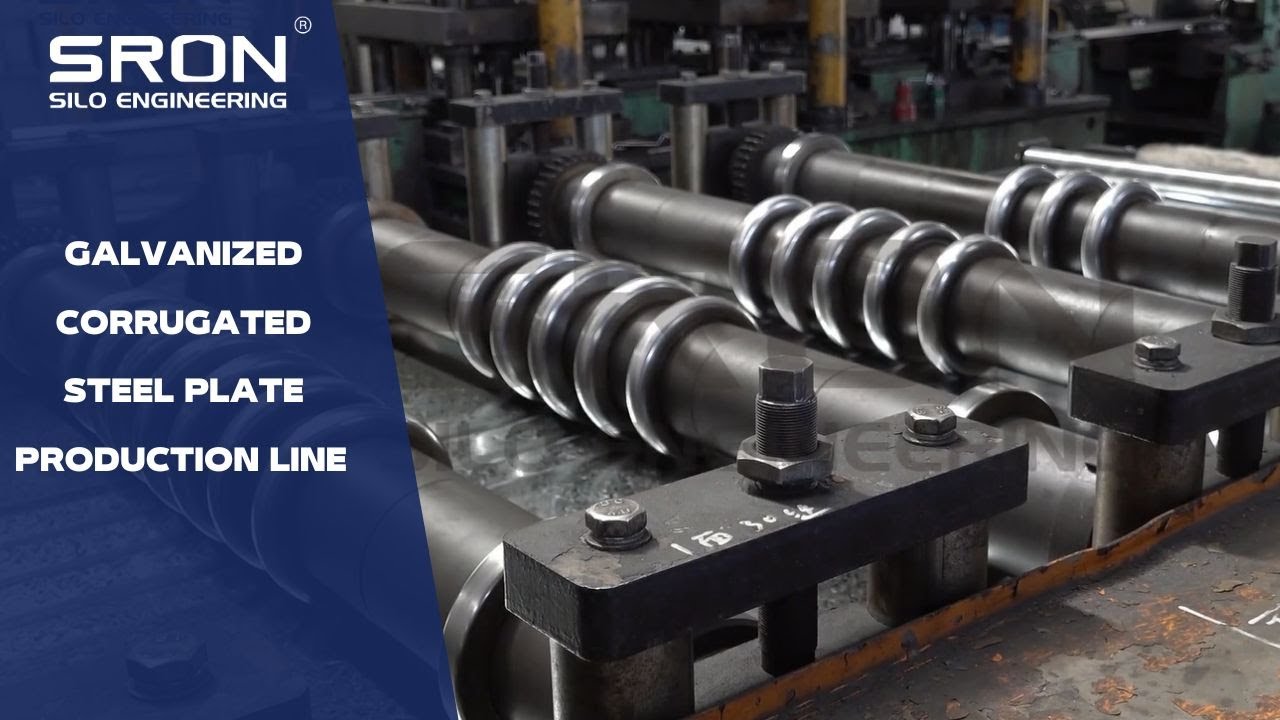 Galvanized Corrugated Steel Plate Production Line for Grain Silo-SRON ...