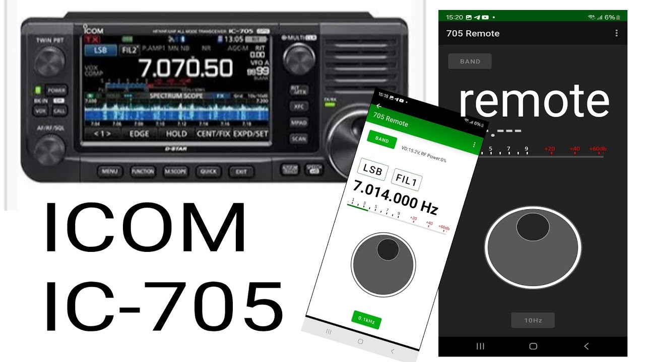 FREE - ICOM IC705 Remote Control - Android & ios - YouTube