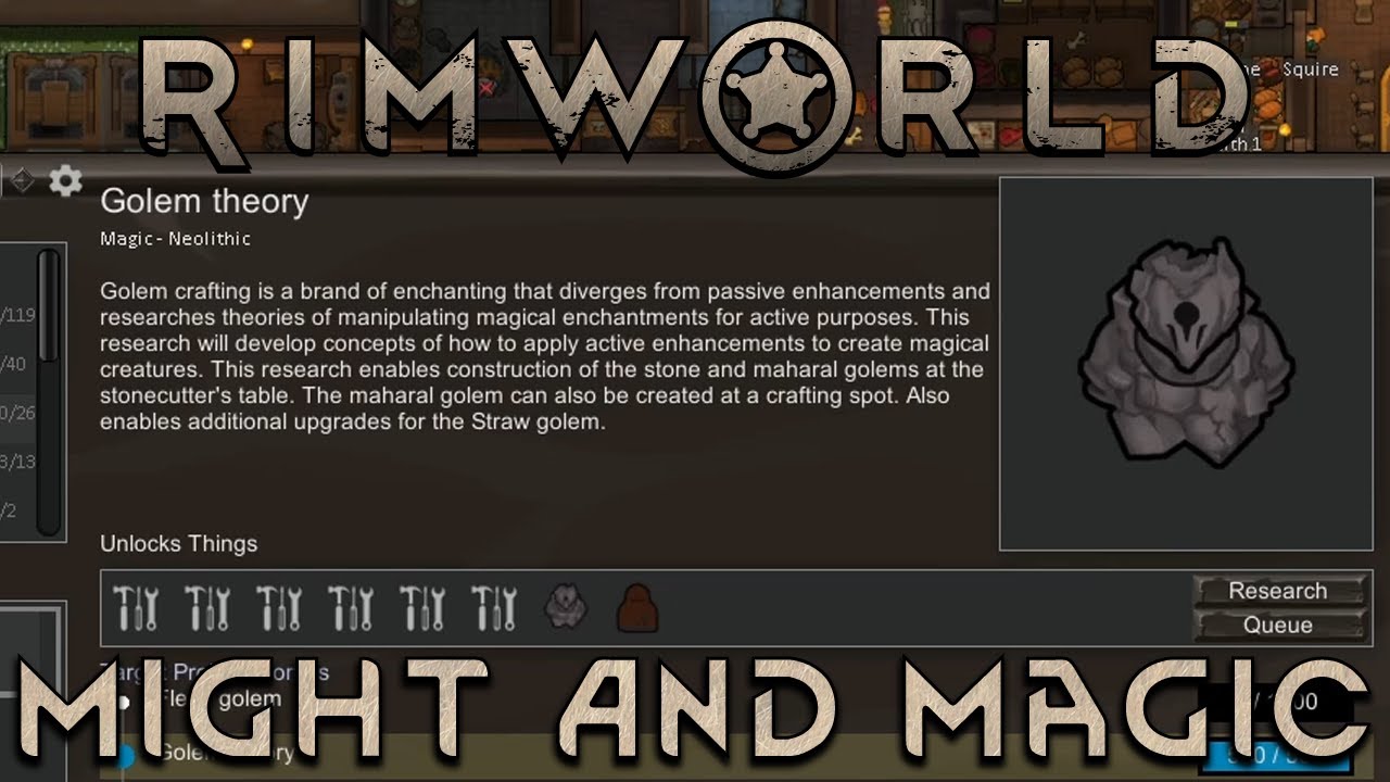Rimworld of Might And Magic Part 45: Golem Theory [Modded] - YouTube
