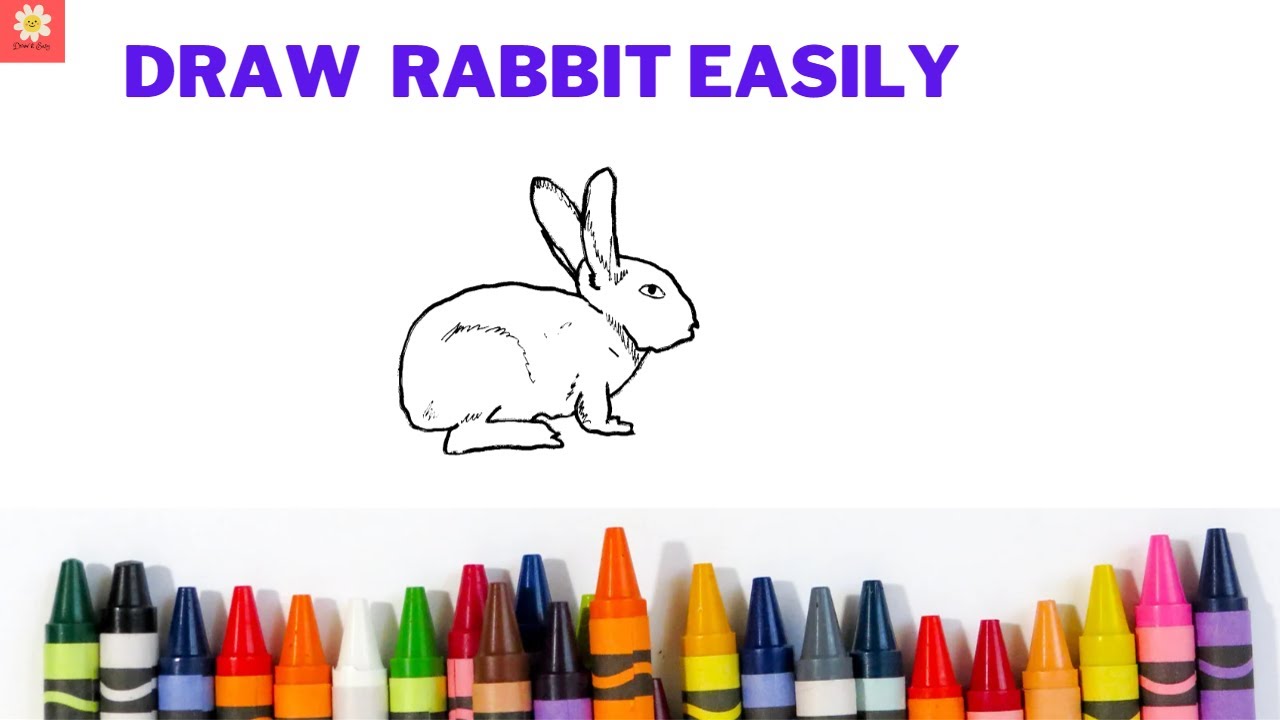 Draw Rabbit Easily// Easy Rabbit Drawing// 🐇 // khargos drawing - YouTube