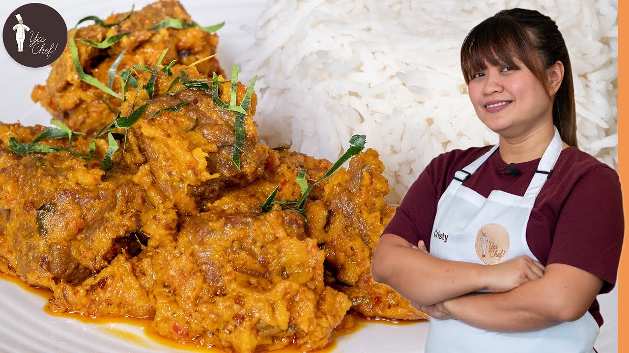 Beef Rendang with Rice | Indonesian | Asian Recipe | Yes Chef - YouTube
