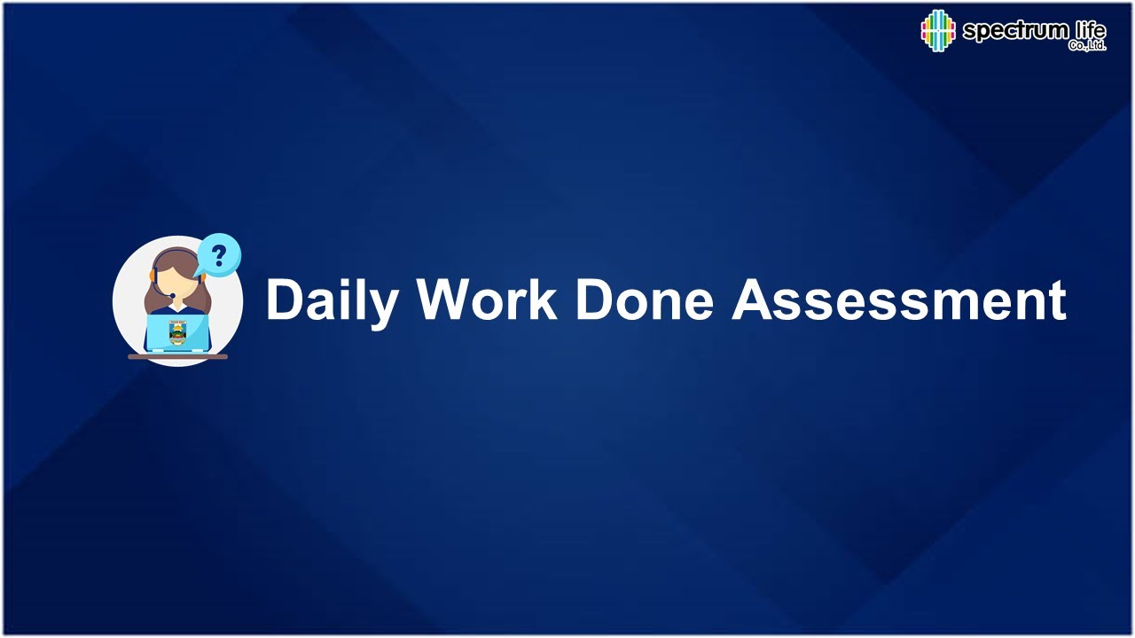 Daily Work Done Assessment - YouTube