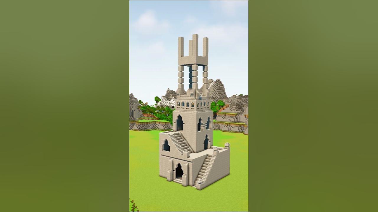 как построить красивую башню в майнкрафт Shorts Minecraft Youtube