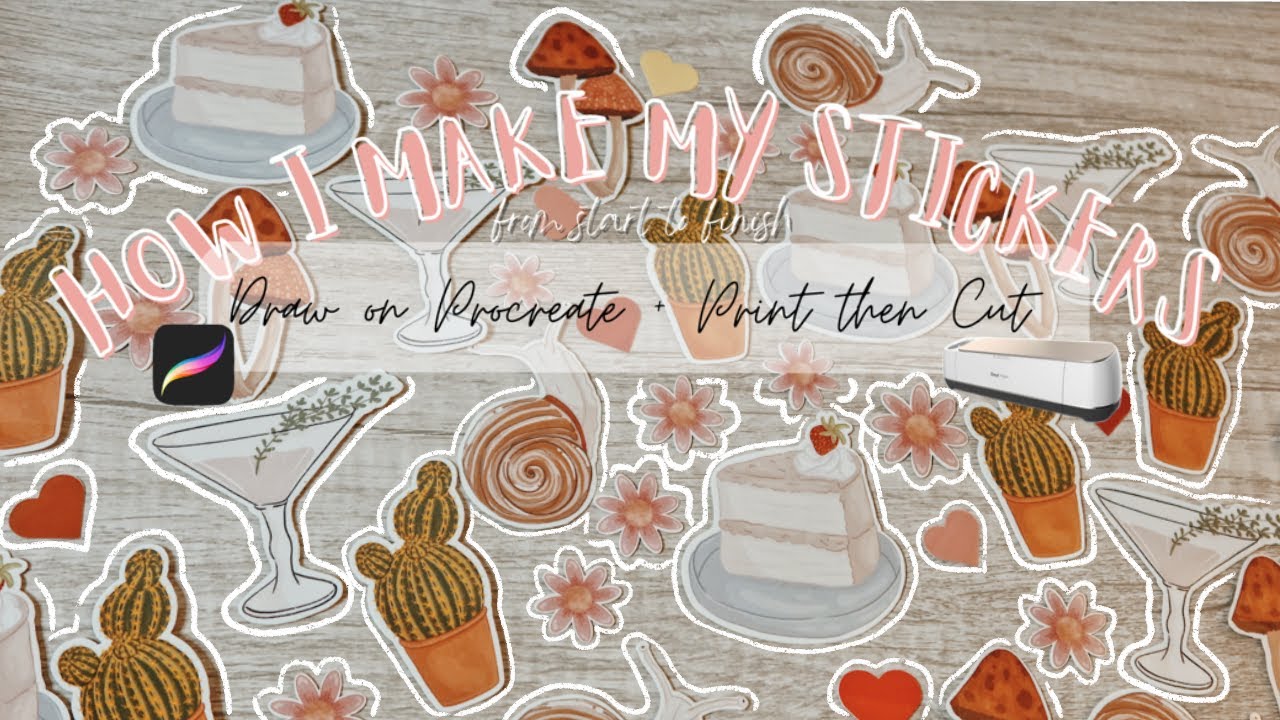 HOW I MAKE MY STICKERS FROM START TO FINISH - YouTube