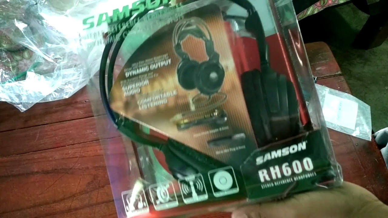 samson RH600 studio monitor headphone unboxing - YouTube