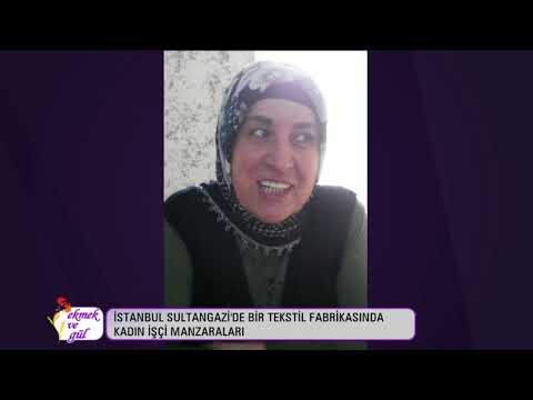 Bir tekstil fabrikasından kadın işçi manzaraları