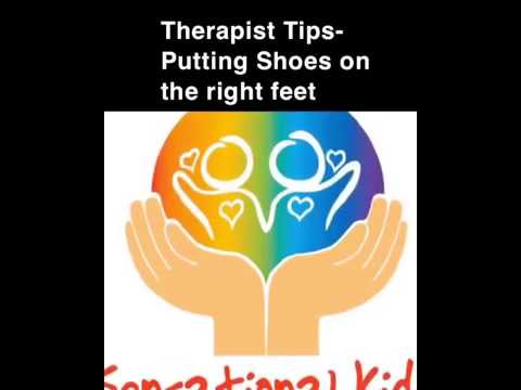 Teaching your child how to put shoes on the right feet