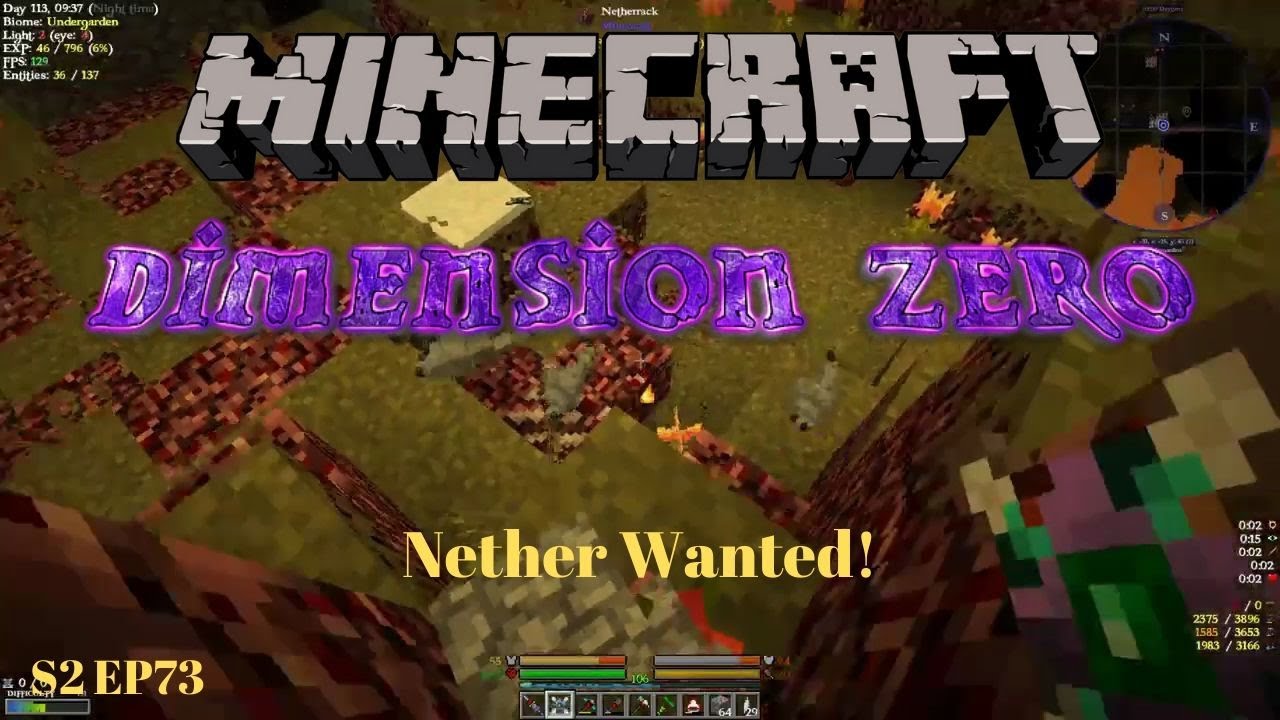 Nether Wanted! - S2E73 - Dimension Zero Hardcore - Modded Minecraft - YouTube