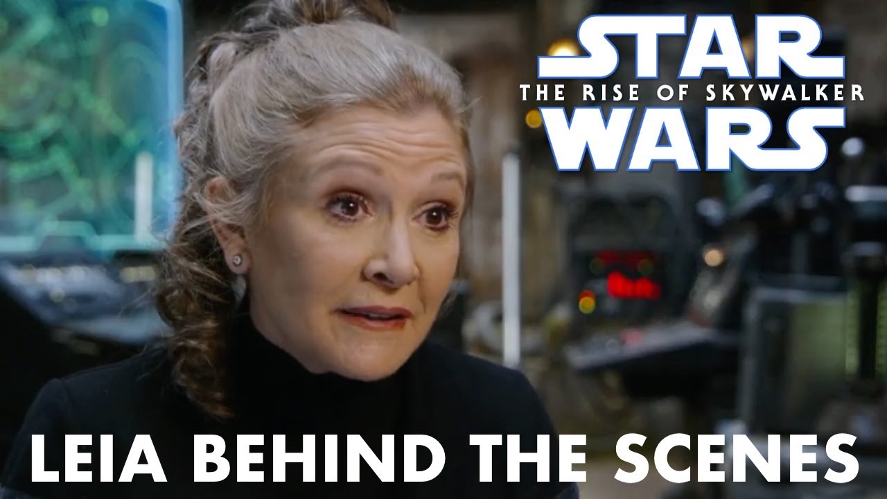Star Wars The Rise of Skywalker Leia Behind the Scenes - YouTube