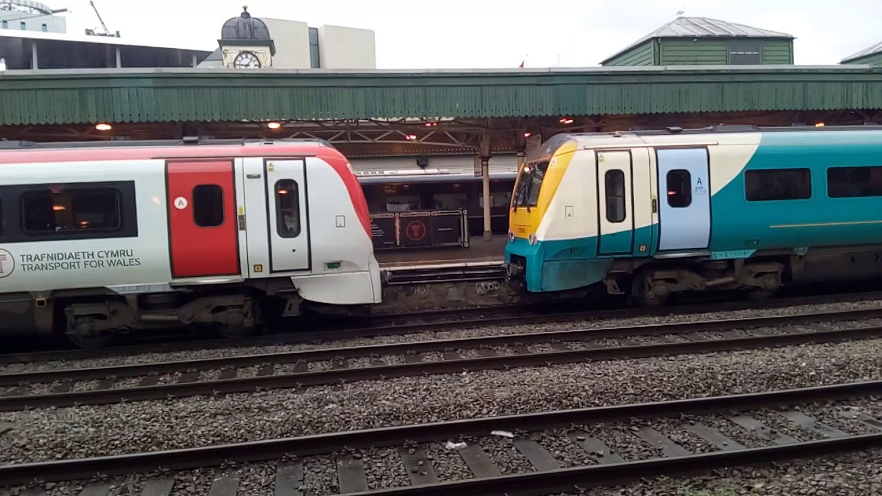 Transport for Wales/Trafnidiaeth Cymru Class 175 trains in Cardiff ...