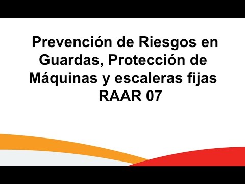 Prevención de Riesgos en Guardas, Protección de Máquinas y escaleras ...