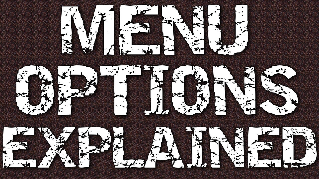 7 days to die ps4 /xbox 1 menu explained tutorial - YouTube