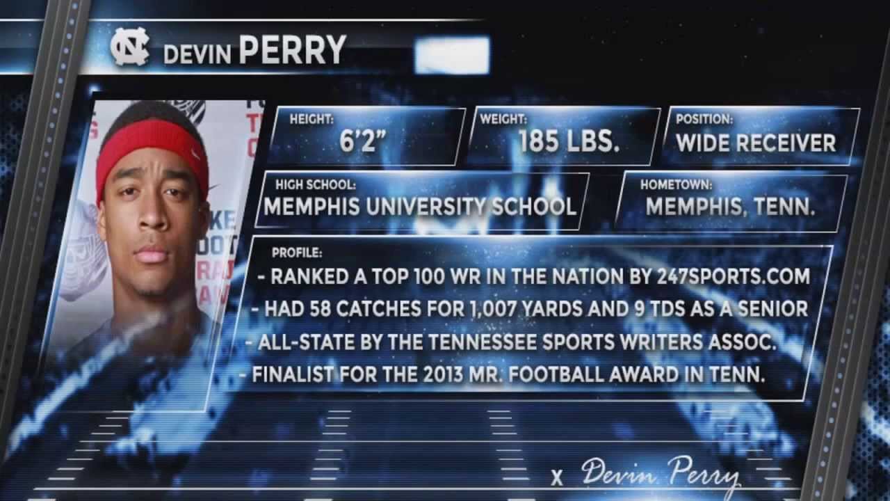 UNC Football: Devin Perry Signee Spotlight - 2014 - YouTube