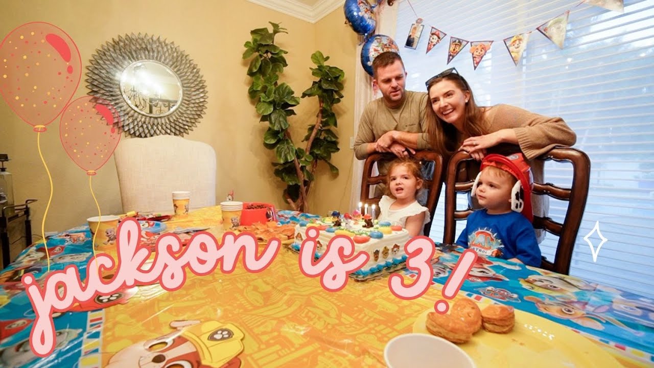 JACKSON'S THIRD BIRTHDAY!!! | ALL THE PAW PATROL THINGS 🐾🥳🎈| KAYLA ...