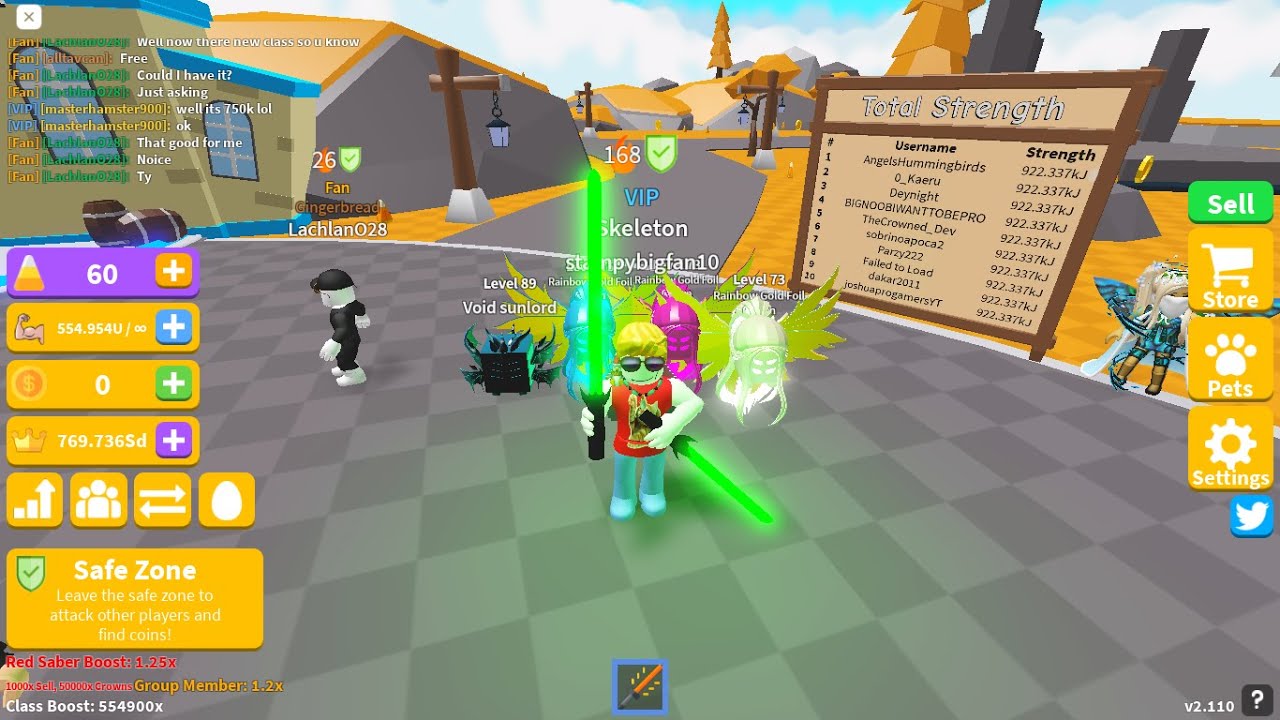 Getting the new best class Skeleton in saber simulator. - YouTube