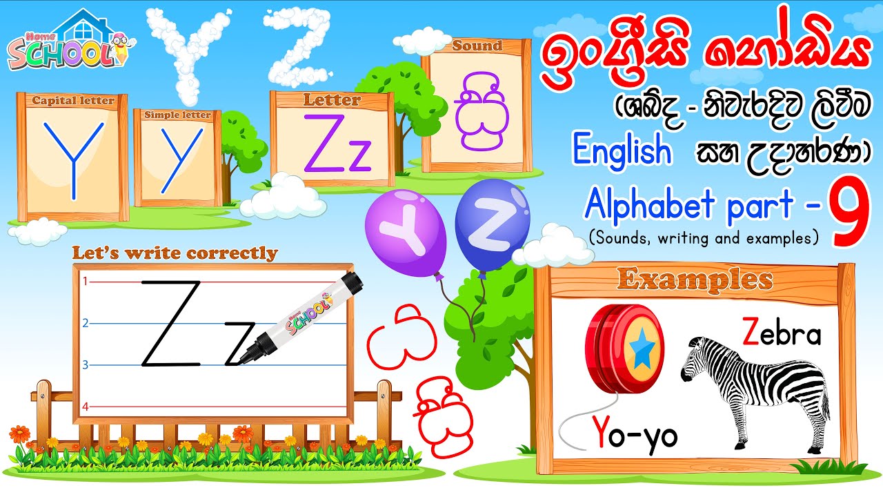 Sound of English alphabet in Sinhala | අක්ෂර වල නිවැරදි සිංහල ශබ්ද ...