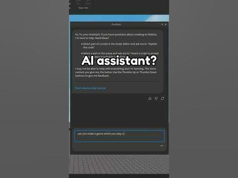 Roblox’s New AI Assistant Can Make Games For You. - YouTube