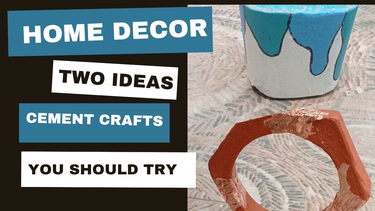2 Creative Cement Crafts - You Need to Try | Cement Home Decor Ideas ...