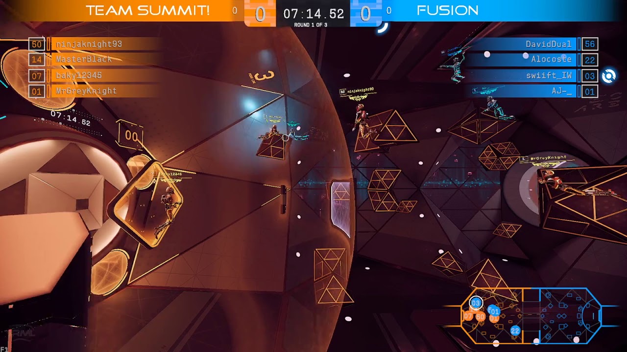 Echo Arena - TEAM SUMMIT vs Fusion - Pre-season Week 1 - VRML - YouTube
