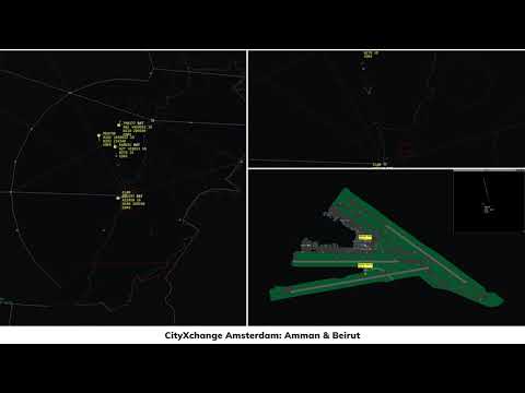 [VATSIM Lebanon vACC] [OLBA] 2021-01-09 CityXchange Amsterdam: Amman & Beirut Time lapse