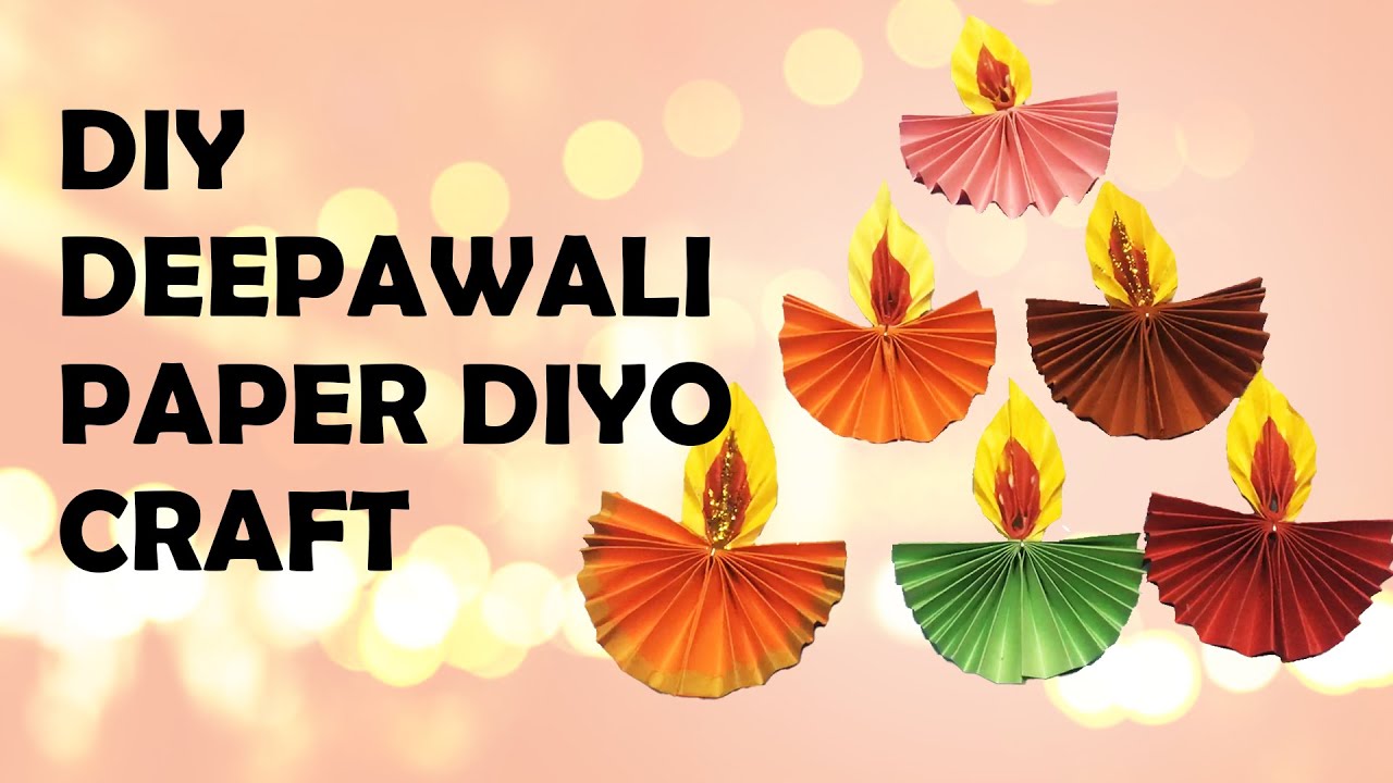 Paper Craft | Deepawali Diyo | Diwali Paper Diyo - YouTube