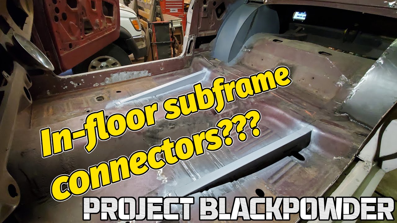 Weld-in subframe connectors on the 65 Mustang - YouTube