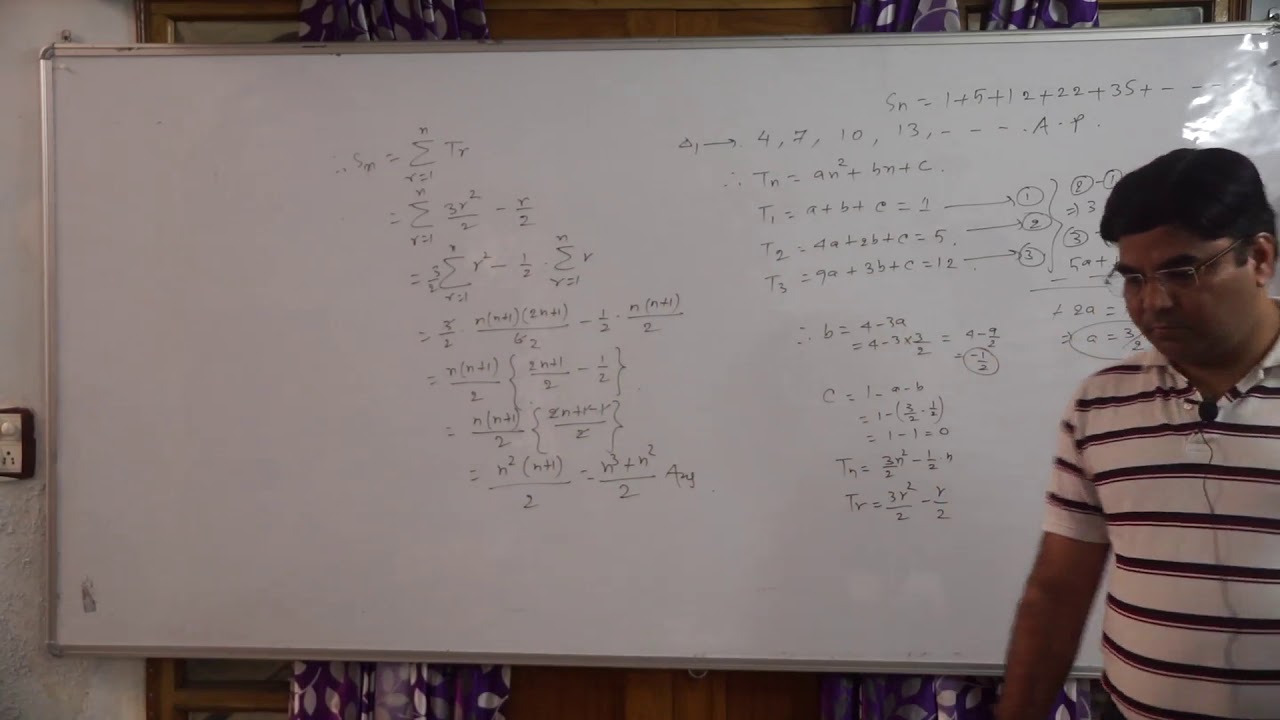 Method Of Difference{sequence and series } lecture 2 - YouTube