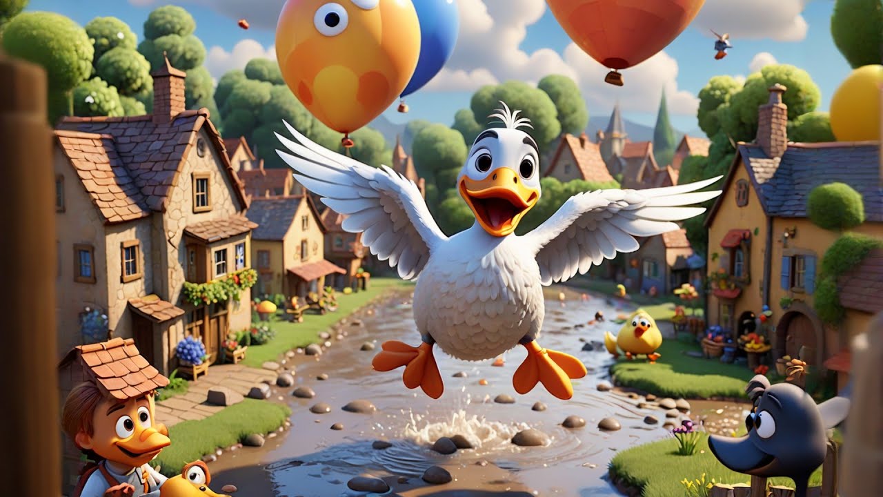 Dodo Duck Dances in Rain | Rainy Day Song for Kids | Fun Duck Rhyme ...