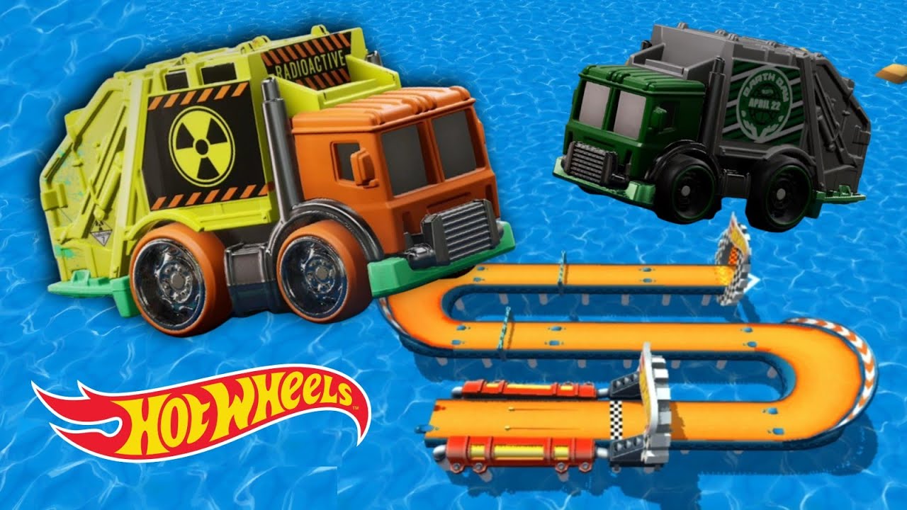 HOT WHEELS UNLIMITED : TUNING TOTAL DISPOSAL CAR IN THE TIRE SPIN TRACK ...