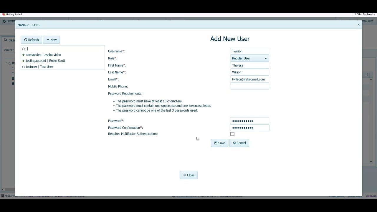 How to Add Users and Administrators in ASEBA-Web, ASEBA-PC and ASEBA ...