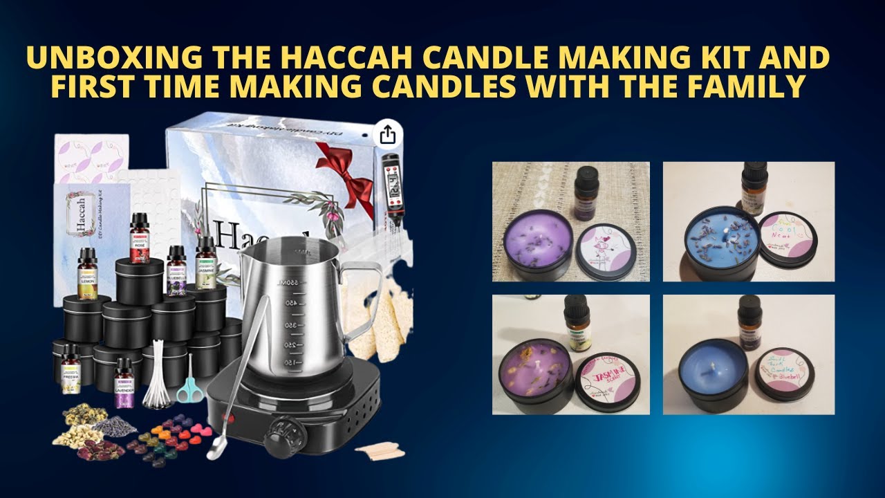 Haccah DIY Candle Making Kit Unboxing and the finished results - YouTube