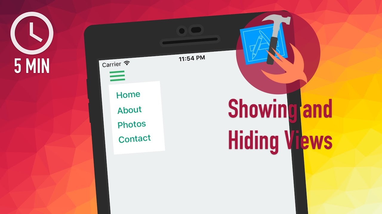 Xcode Ios Development With Swift Tutorial Show And Hide Views Youtube