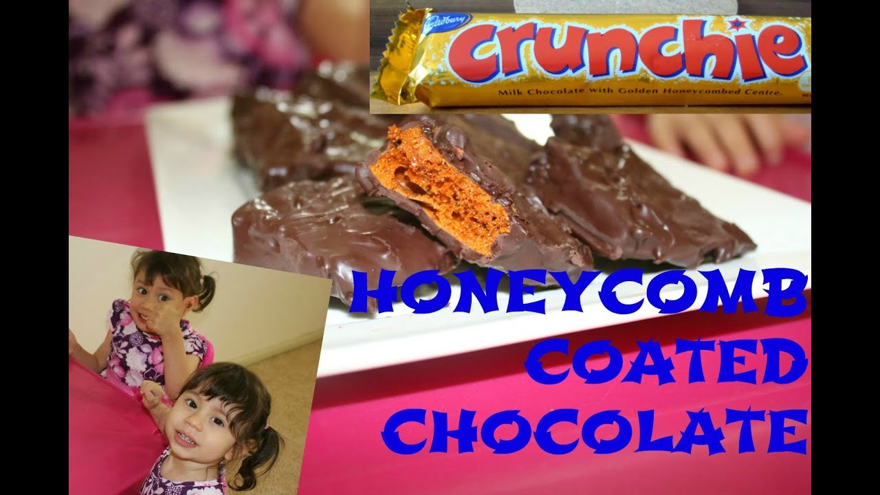 How to make "Crunchie bar" Honeycomb with Hanna and Mia - YouTube