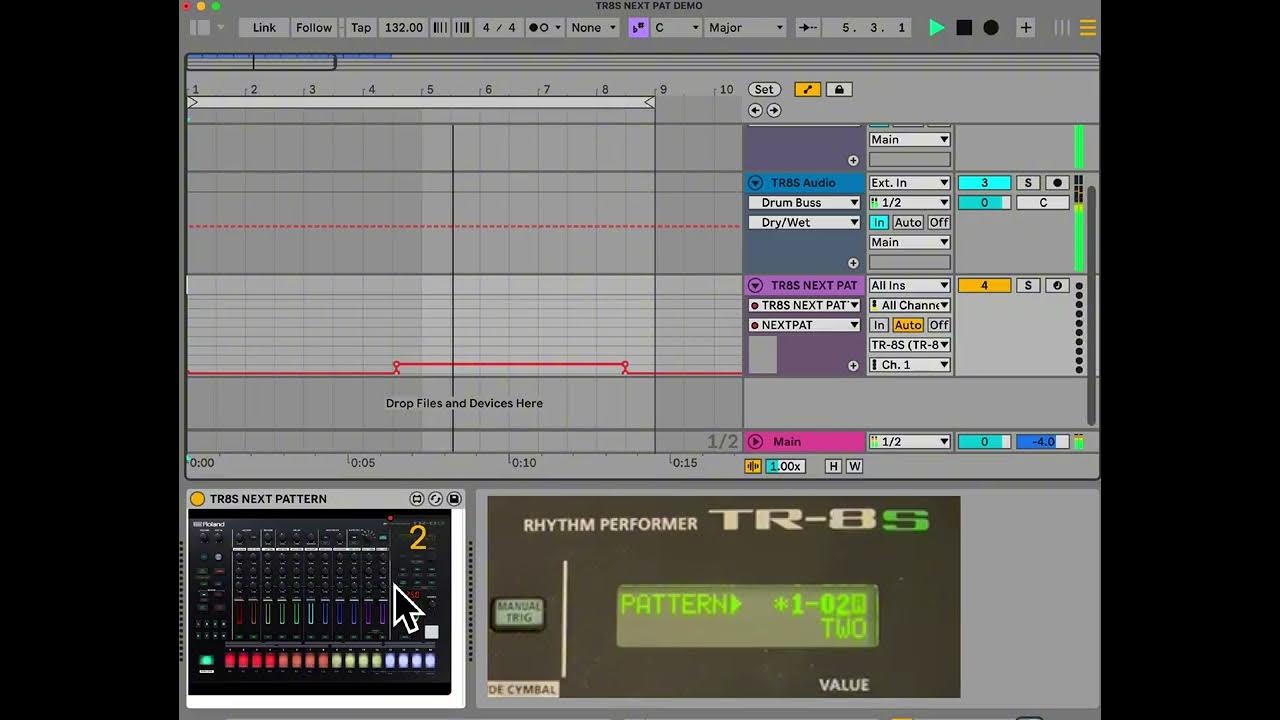 TR8S Next Pattern MaxForLive Patch - YouTube