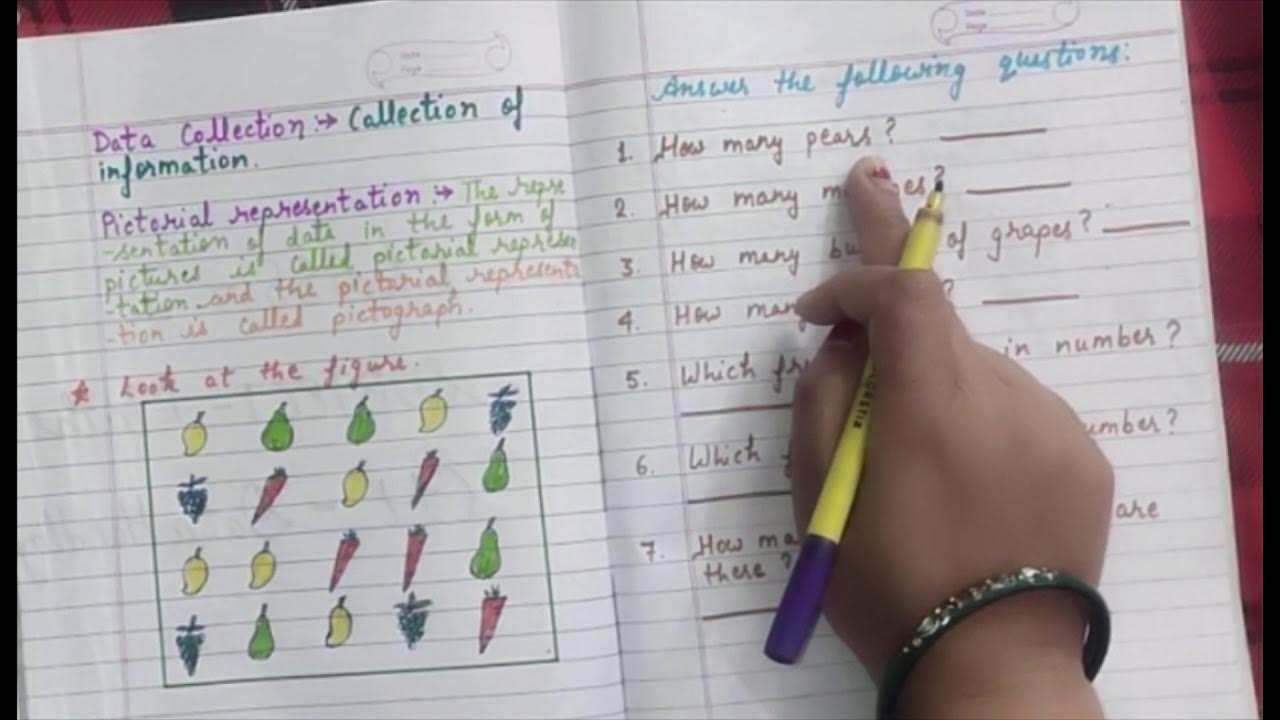 Data handling for class 1 | Data handling | class 1st Maths worksheet ...