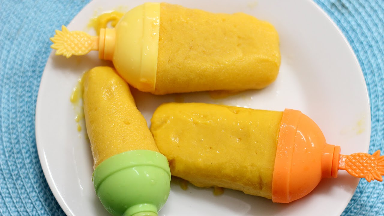 How to make Mango Popsicle - Homemade mango popsicle recipe - YouTube